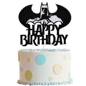 arolykubay bat hero happy birthday cake topper, kids hero cartoon theme party cake decoration