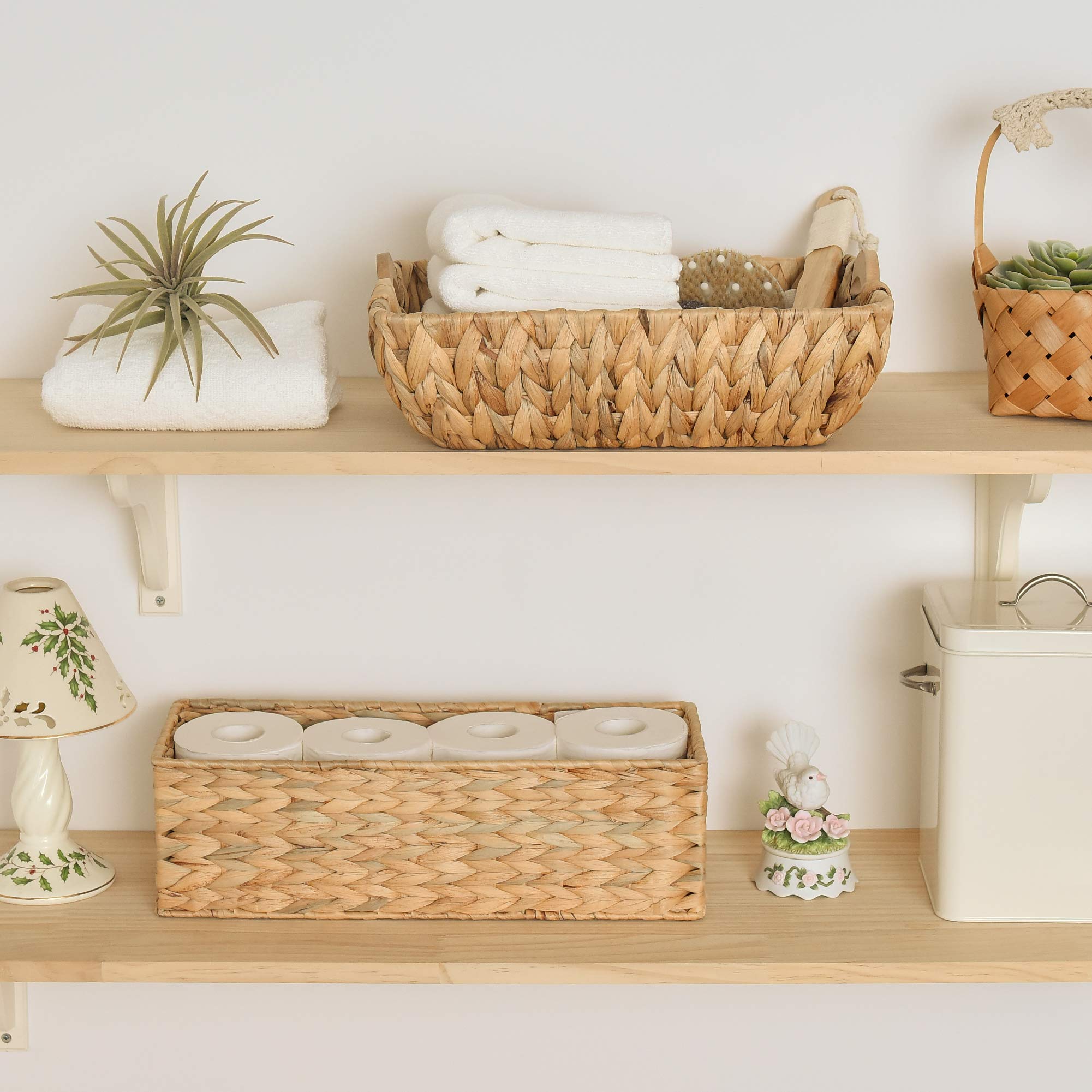 StorageWorks Water Hyacinth Storage Baskets