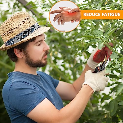 Pruning Shears, Garden Shears - Hewog 8.5" Professional Premium SK5 Steel with Titanium Bypass Pruning Shears for Gardening, Sharp Handheld Heavy Duty Garden Hedge Clippers/Scissors Pruners Tools