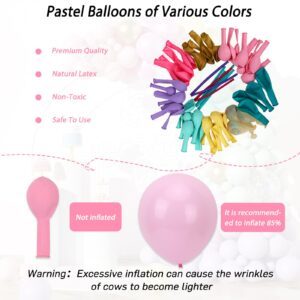 RUBFAC 145pcs Pastel Donut Balloon Garland Arch Kit, Donut Ice Cream Foil Balloons with Banner and Sprinkle Confetti Balloons, Grow Up Baby Shower Sweet One Birthday Party Decoration for Girls