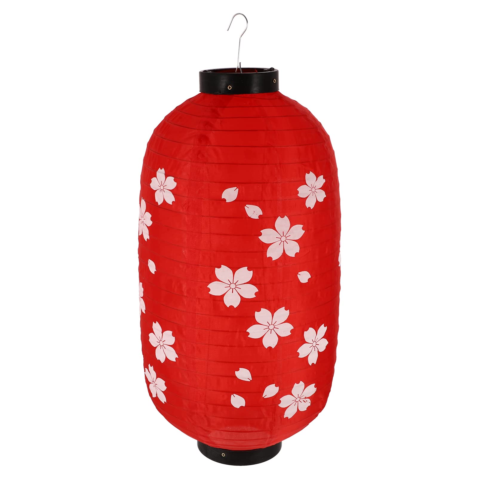 Japanese Style Paper Lanterns Asian Lantern Lamps Hanging Sushi Bar Lantern Traditional Silk Lantern-9.8 * 17.6Inch