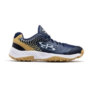 Boombah Women's Dart Pursuit Turf Navy/Vegas Gold/White - Size 8