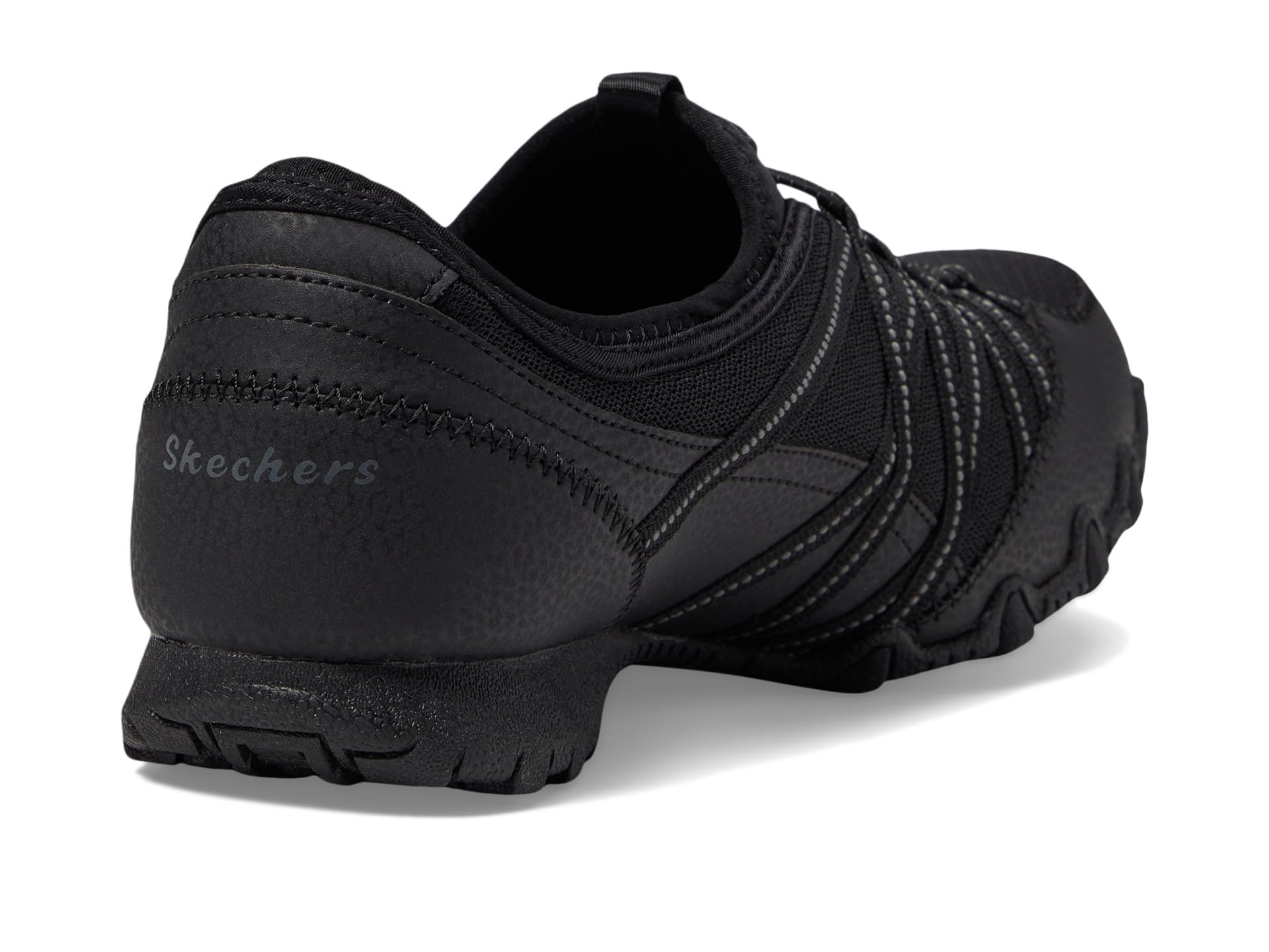 SKECHERS Women's Bikers LITE-RELIVE Sneaker, Black, 8.5