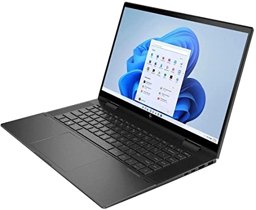 HP 2022 Envy x360 15.6" FHD IPS Touchscreen Premium 2-in-1 Laptop, Gen 4 AMD 6-Cores Ryzen 5 5625U Upto 4.3GHz, 32GB RAM, 512GB PCIe SSD, Backlit Keyboard, Windows 11 Home + HDMI Cable