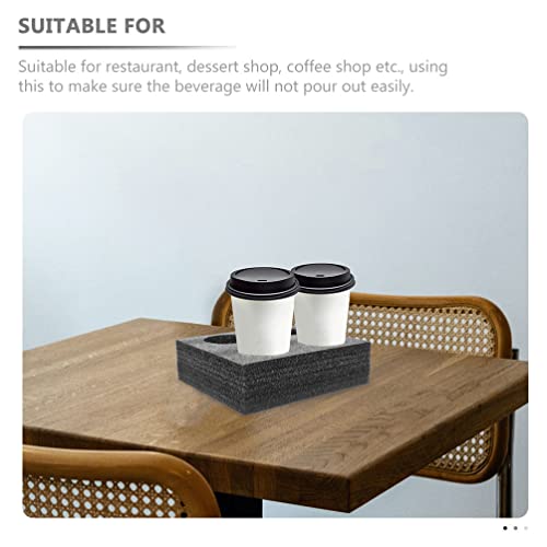 4pcs 4 Hole Cup Holder 4 Cup Carrier Convenient Cup Holder Cup Holders for Your Car Coffee Mug Holder Cup Packing Holder Take Out Cup Container Mala Tang Pearl Cotton Takeaway Cup