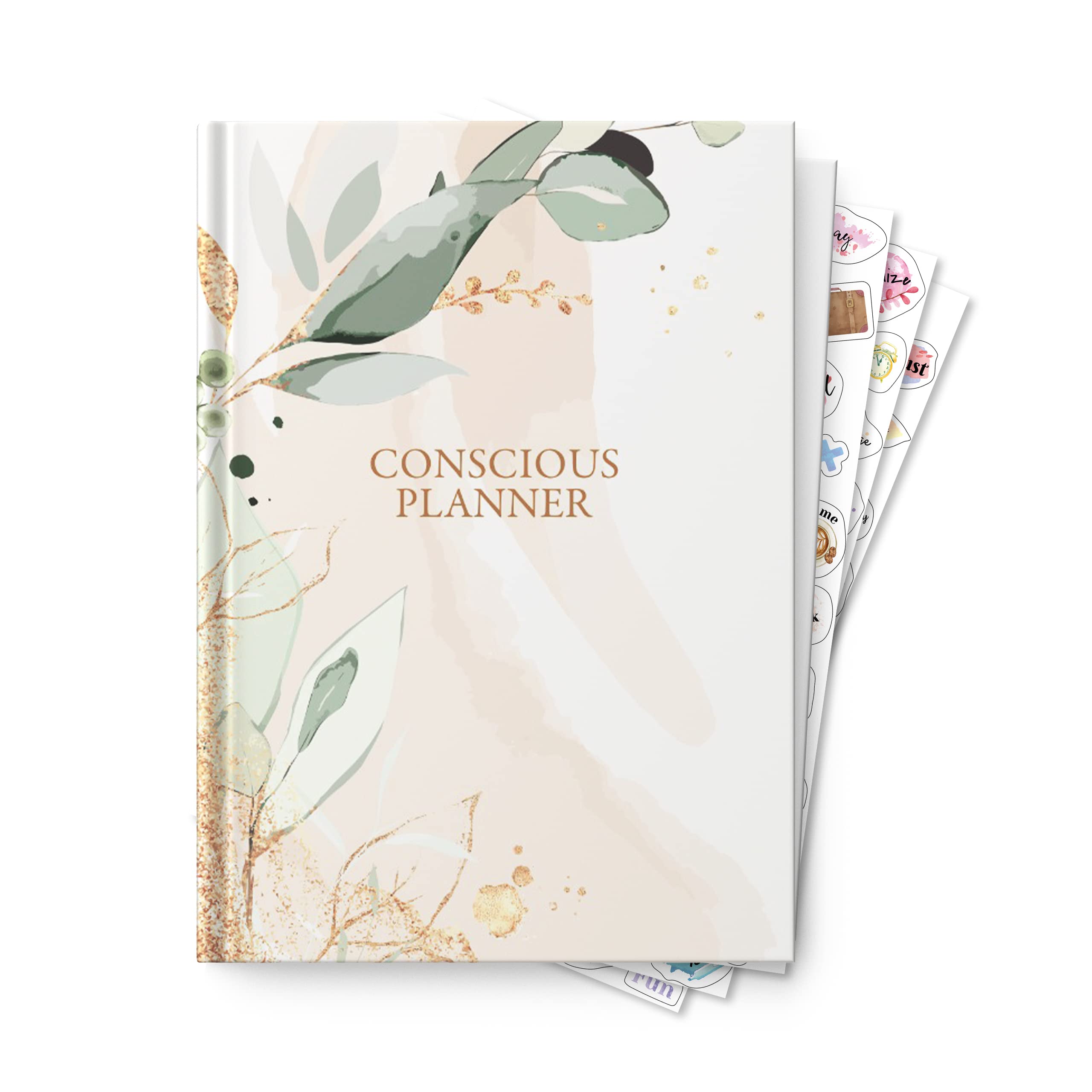 Conscious Planner (with typo) - Daily, Weekly & Monthly Undated Goal & Self-Care Planner, Productivity and Time Management Organizer with Calendar, To Do List, Gratitude Journal, Habit Tracker &