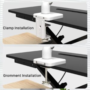 JOY worker Standing Desk Converter, 32" Wide Height Adjustable Sit Stand Up Desk Riser with Keyboard Tray, Desktop Workstation Riser for Home Office Computer Laptop, Particle Board, Black