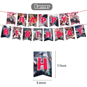 Anime Chainsaw Man Birthday Party Decorations Party Supplies Party Favors Banners set Cake toppers Balloons