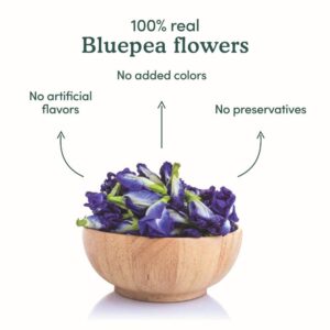 VAHDAM, Butterfly Pea Flower Tea (1.76oz) 100+ Cups | Delicate & Earthy | Vacuum Sealed for Freshness | Butterfly Pea Flower Loose Leaf Tea | Brew Iced Tea, Cooking, Mocktails & Cocktails