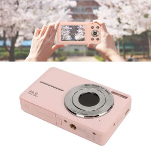 Compact Digital Camera, Pocket Digital Camera HD 1080P 700 MAh Battery 44M for Graduation for Photo (Pink)