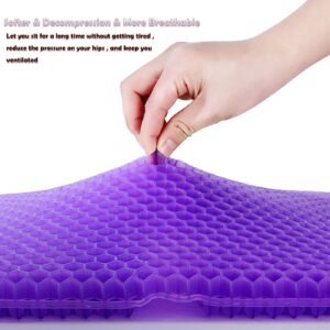 Found Notice Gel Seat Cushion - Cooling, Breathable, and Pressure-Relieving Long Sitting for Office Chair, Home, Car, and Wheelchair Use，Experience Ultimate