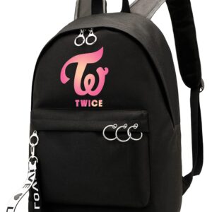 KAEFRA Casual Kpop Neｗ Twice Jeans Merch Backpack Bags Merchandise (KH003)