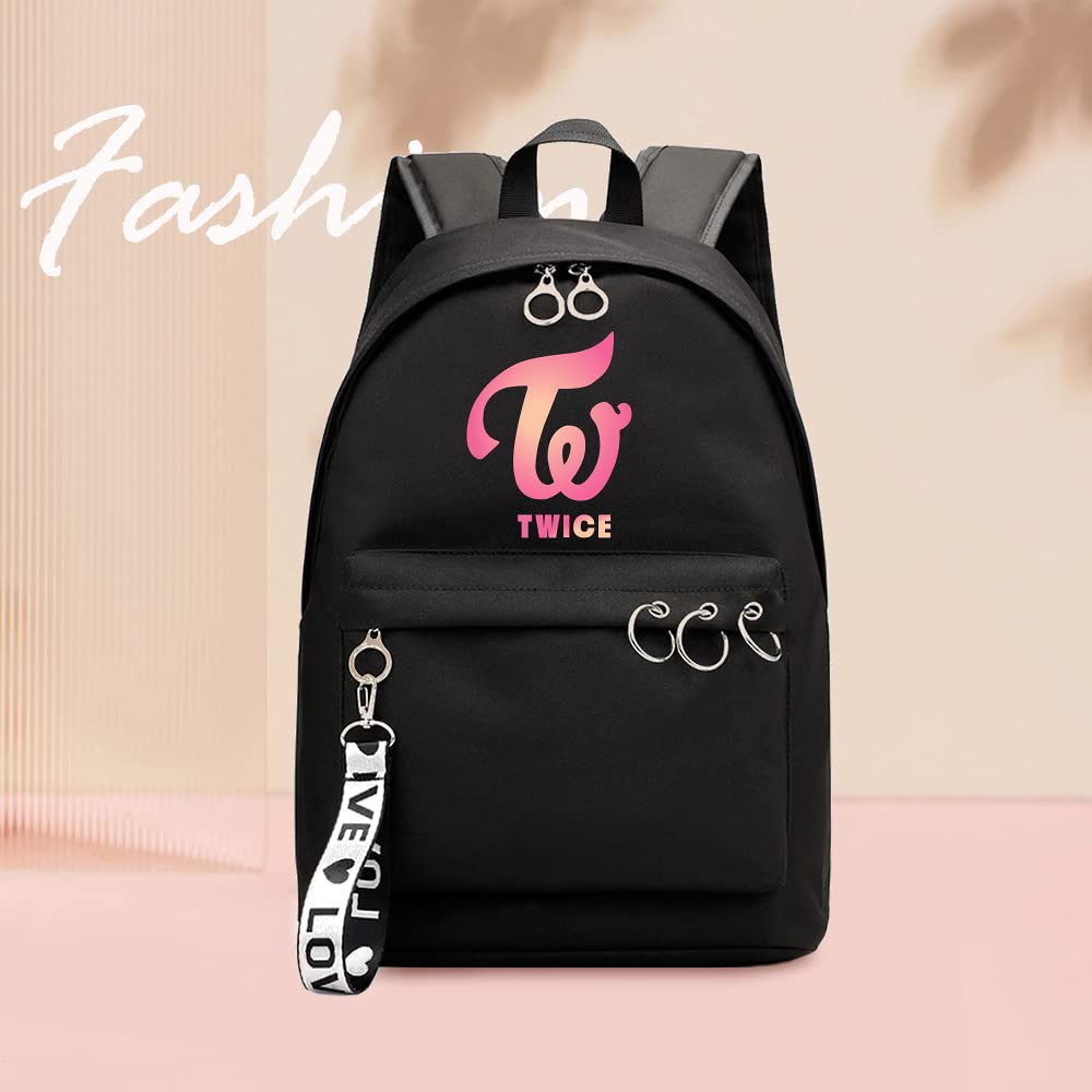 KAEFRA Casual Kpop Neｗ Twice Jeans Merch Backpack Bags Merchandise (KH003)