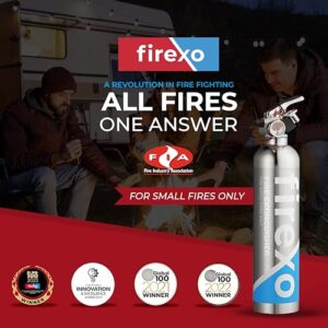 Firexo 7 in 1 Fire Extinguisher (0.1 Gallon) - Multi-Purpose&Portable Aerosol Extinguisher for All Fires inc. Li-ion Battery Fires (1)