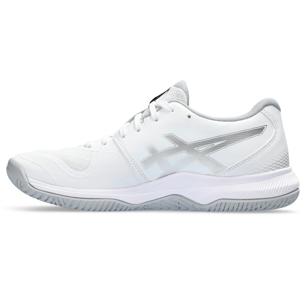 ASICS Women's Gel-Tactic 12 Shoes, 7, White/Pure Silver