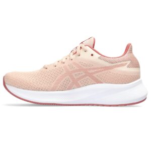 asics women's patriot 13 running shoes, 8.5, pale apricot/light garnet