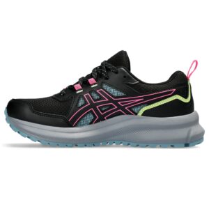 asics women's trail scout 3 shoes, 6.5, black/birch