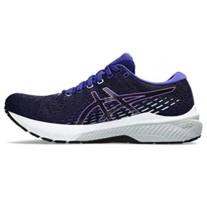 asics women's gel-pursue 8 running shoes, 6.5, eggplant/cyber grape