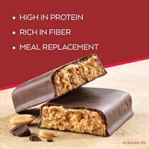 Atkins Chocolate Peanut Butter Protein Meal Bar, High Fiber, 16g Protein, 2g Sugar, 3g Net Carb, Meal Replacement, Low Carb, Keto Friendly, 12 Count