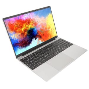 ciciglow 15.6 inch laptop, 1920x1080 ips laptop computer, 16gb ram 256gb ssd, for celeron n5095 cpu, for windows 11, fingerprint unlock, keyboard backlight