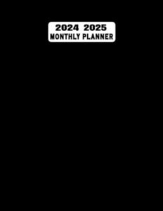 2024-2025 monthly planner: stay productive and stylish with our elegant large black two 2 year agenda organizer diary - 24 months calendar