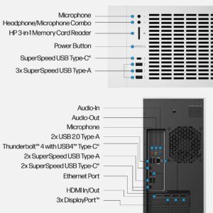 HP Envy Gaming Tower Desktop, 12th Gen Intel 16-Core i9-12900 up to 5.1GHz, 64GB DDR4 RAM, 4TB SSD, GeForce RTX 3070 8GB GDDR6, WiFi 6, Bluetooth, Windows 11 Home, BROAG Extension Cable