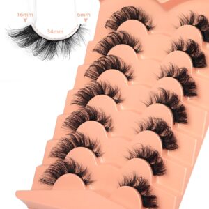 Cat Eye Lashes Cluster False Eyelashes Fox Eye Lashes Natural Look Lashes Mink Russian Strip D Curl Lashes Cluster by Winifred