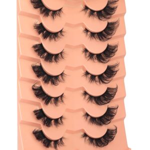 Cat Eye Lashes Cluster False Eyelashes Fox Eye Lashes Natural Look Lashes Mink Russian Strip D Curl Lashes Cluster by Winifred