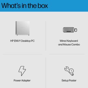 HP Envy Gaming Tower Desktop, 12th Gen Intel 16-Core i9-12900 up to 5.1GHz, 16GB DDR4 RAM, 2TB PCIe SSD, GeForce RTX 3070 8GB GDDR6, WiFi 6, Bluetooth, Windows 11, BROAG Extension Cable