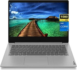 lenovo ideapad 3 14" fhd laptop, 11th gen intel 4-core i7-1165g7 processor, intel iris xe graphics, 8gb ram 1tb ssd, fingerprint reader, webcam, wifi, bluetooth, windows 11 home, gray