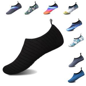 north bund mens womens water shoes barefoot quick-dry aqua sports socks for yoga swim beach surf black 38/39