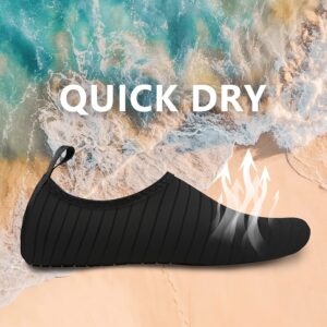 North Bund Mens Womens Water Shoes Barefoot Quick-Dry Aqua Sports Socks for Yoga Swim Beach Surf Black 38/39