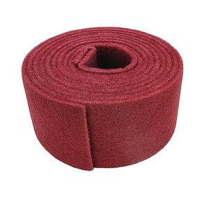 qzattcaen maroon general purpose scuff pads, scuffing, scouring pad, sanding, paint primer prep scratch - surface preparation pad car auto body woodworking 7447-premium, 4.7 inches*14-3/4 feet