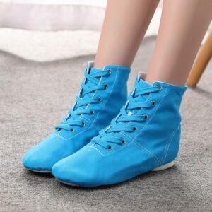 newrong Practice Shoes Female Ballet Shoes Adult Children Soft Bottom Dance Shoes Green 3.5