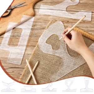 5 Pcs Acrylic Charcuterie Board Handle Template Clear Cutting Board Router Template Angled Curvy Triangle Woodworking Tracing Stencils Laser Cut Guide Tools (Lively Style)