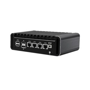 hunsn micro firewall appliance, mini pc, vpn, router pc, intel alder lake-n 12th gen n100, rj36, gpio, tf slot, hdmi, dp, 4 x 2.5gbe i226-v, barebone, no ram, no storage, no system