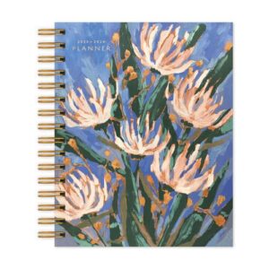 legacy pretty petals blue 8.5 x 7.25 paper seedlings 17 month 2023-2024 faith planner