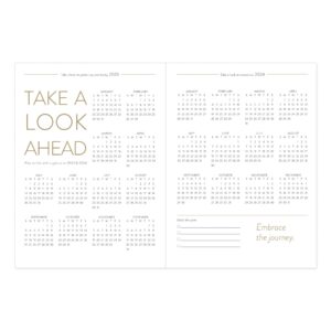 Legacy Vintage Floral Black 8 x 6 Paper 2023-2024 Seedlings Soft Cover On The Go Planner