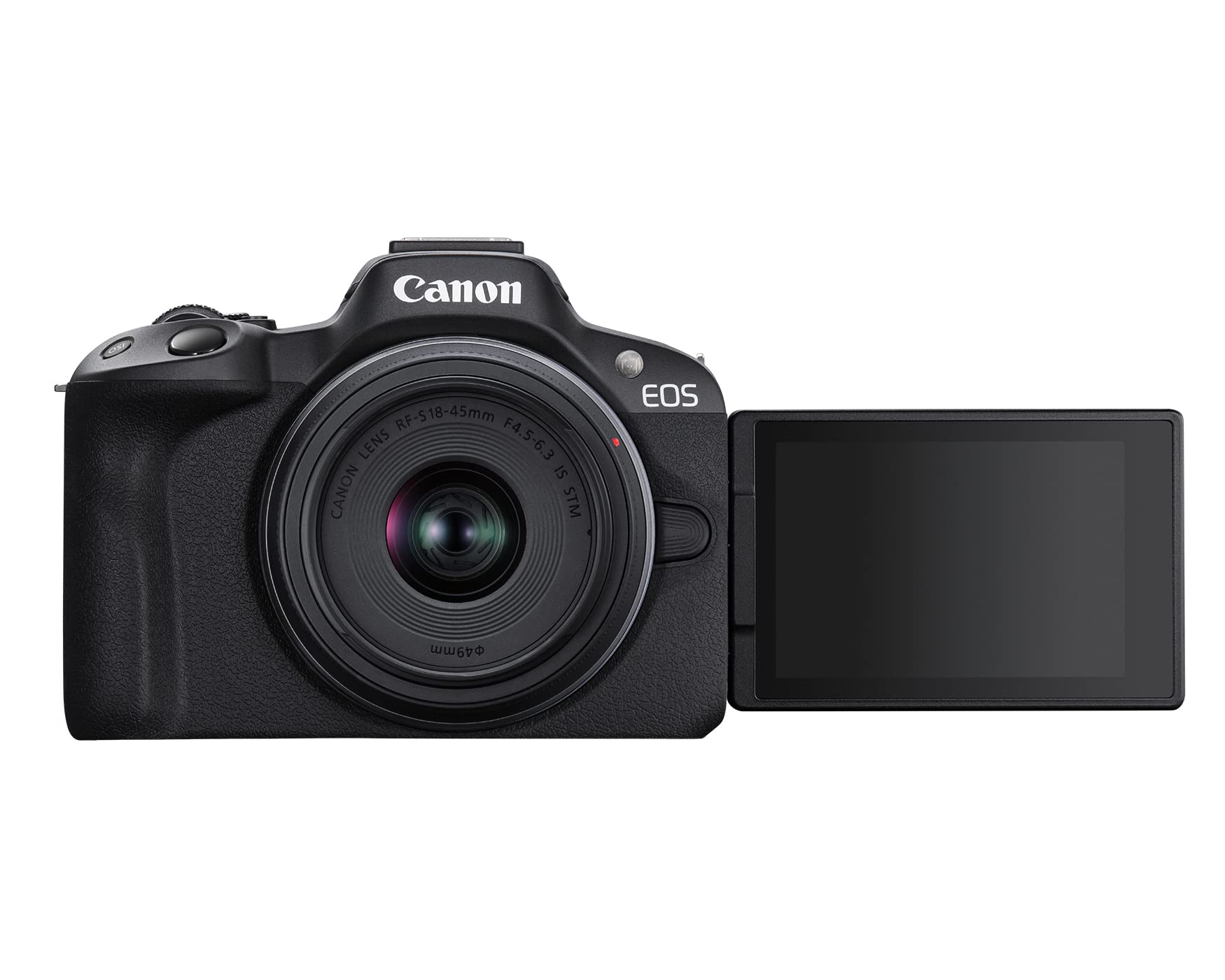 Canon EOS R50 Mirrorless Vlogging Camera (Black) w/RF-S18-45mm F4.5-6.3 is STM Lens (Renewed)