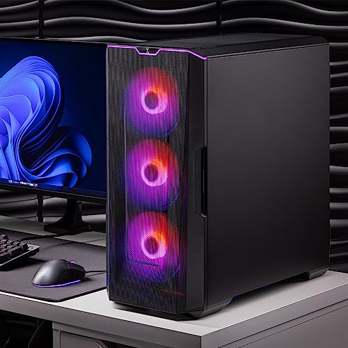 Skytech Gaming Skytech Eclipse Gaming PC Desktop – Intel Core i7 13700F 2.1 GHz, NVIDIA RTX 4090, 1TB NVME SSD, 32GB DDR5 RAM RGB, 1000W Gold PSU, 360mm AIO, 11AC Wi-Fi, Windows 11 Home 64-bit