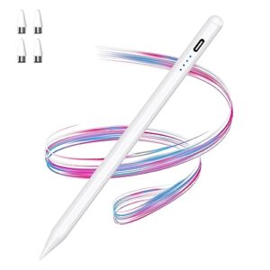 universal stylus pens for touch screens pom tip magnetic ipad pencil rechargeable tablet pencil active stylus pen for android/ipad/pro/air/mini/iphone/samsung/lenovo/ios/and other smartphone devices