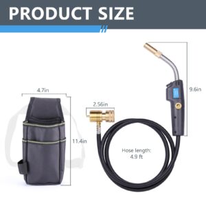 TAUSOM Propane Torch, Mapp Gas Torch with Included Holster, Trigger Start Hose Torch, Map Gas Torch Kit Adjustment Knob, Brazing Torch Kit, Soldering Welding Torch