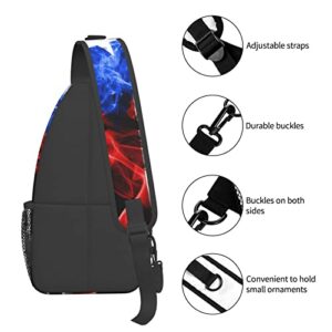 Puerto Rico Flag Crossbody Bags for Women Men,Vintage Casual Sling Bag Chest Bag Abstract Shoulder Bag Travel Hiking Cycling Gym Sport Daypack Adult Backpack