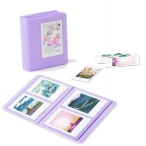 Leebotree Instant Mini 12 Camera Accessories Compatible with Fujifilm Instax Mini 12 Camera Include Case/Album/Wall Hang Frames/Film Frames/Border Stickers/Corner Stickers (Lilac Purple)