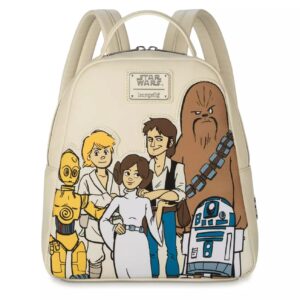 loungefly star wars mini backpack, multicolor, 5.0 liters