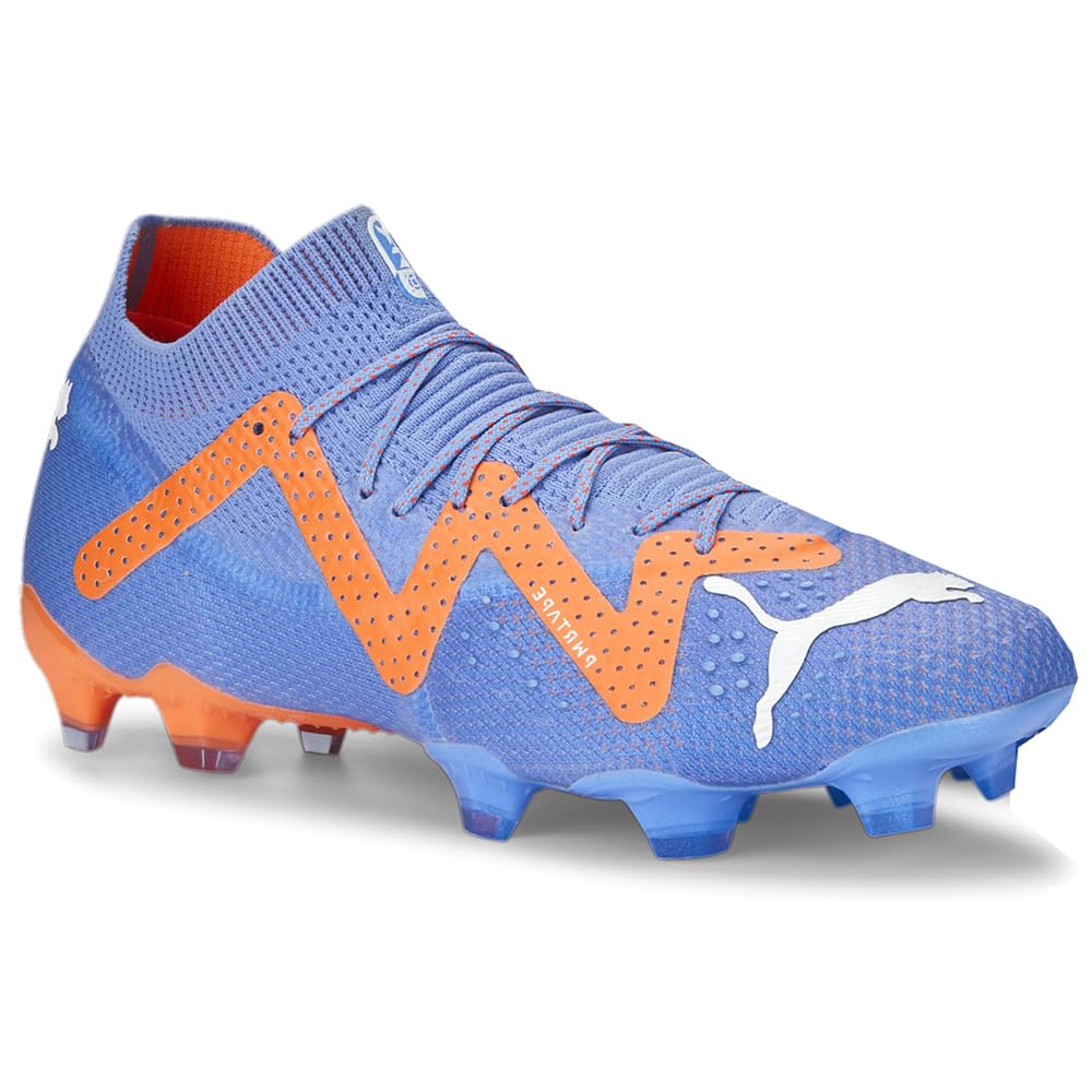 Puma Womens Future Ultimate Firm GroundAg Soccer Cleats Cleated, Firm Ground, Turf - Blue - Size 8 M