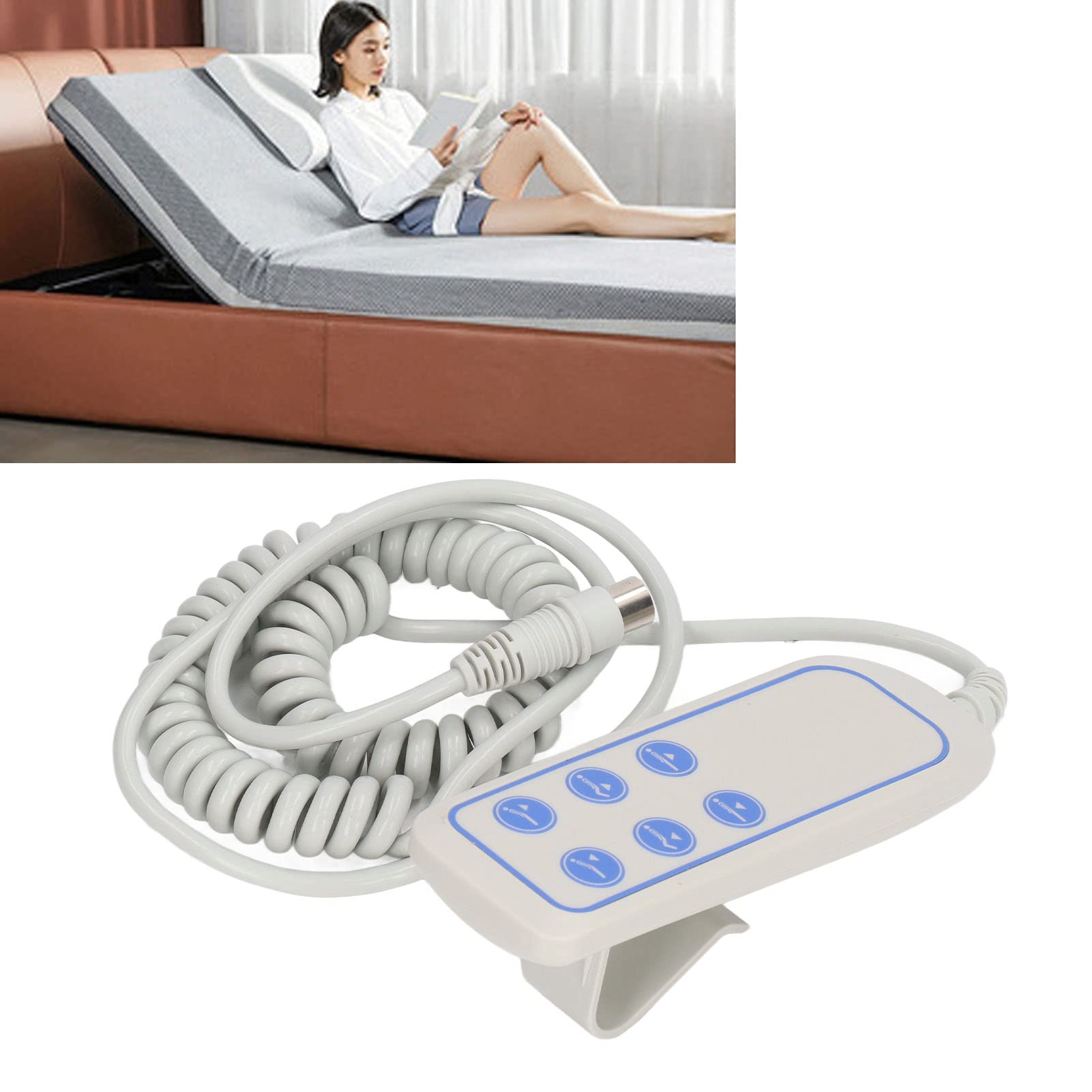 8 Pin Bed Controller 8 Pin Chair Remote PVC Lifting Bed Controller Electric PVC Ip66 Wear Resistant Lift Chair Hand Control for Hospital