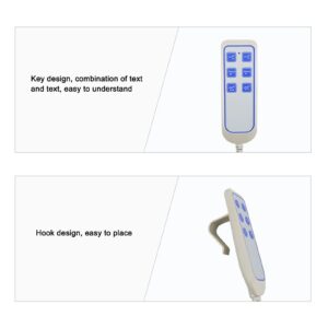 8 Pin Bed Controller 8 Pin Chair Remote PVC Lifting Bed Controller Electric PVC Ip66 Wear Resistant Lift Chair Hand Control for Hospital