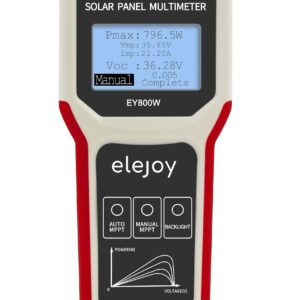 ELEJOY Solar Panel Multimeter Digital- Measure MPPT Power Output Rating, Open Circuit Voltage Smart Tester