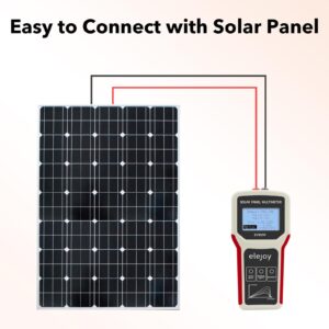 ELEJOY Solar Panel Multimeter Digital- Measure MPPT Power Output Rating, Open Circuit Voltage Smart Tester